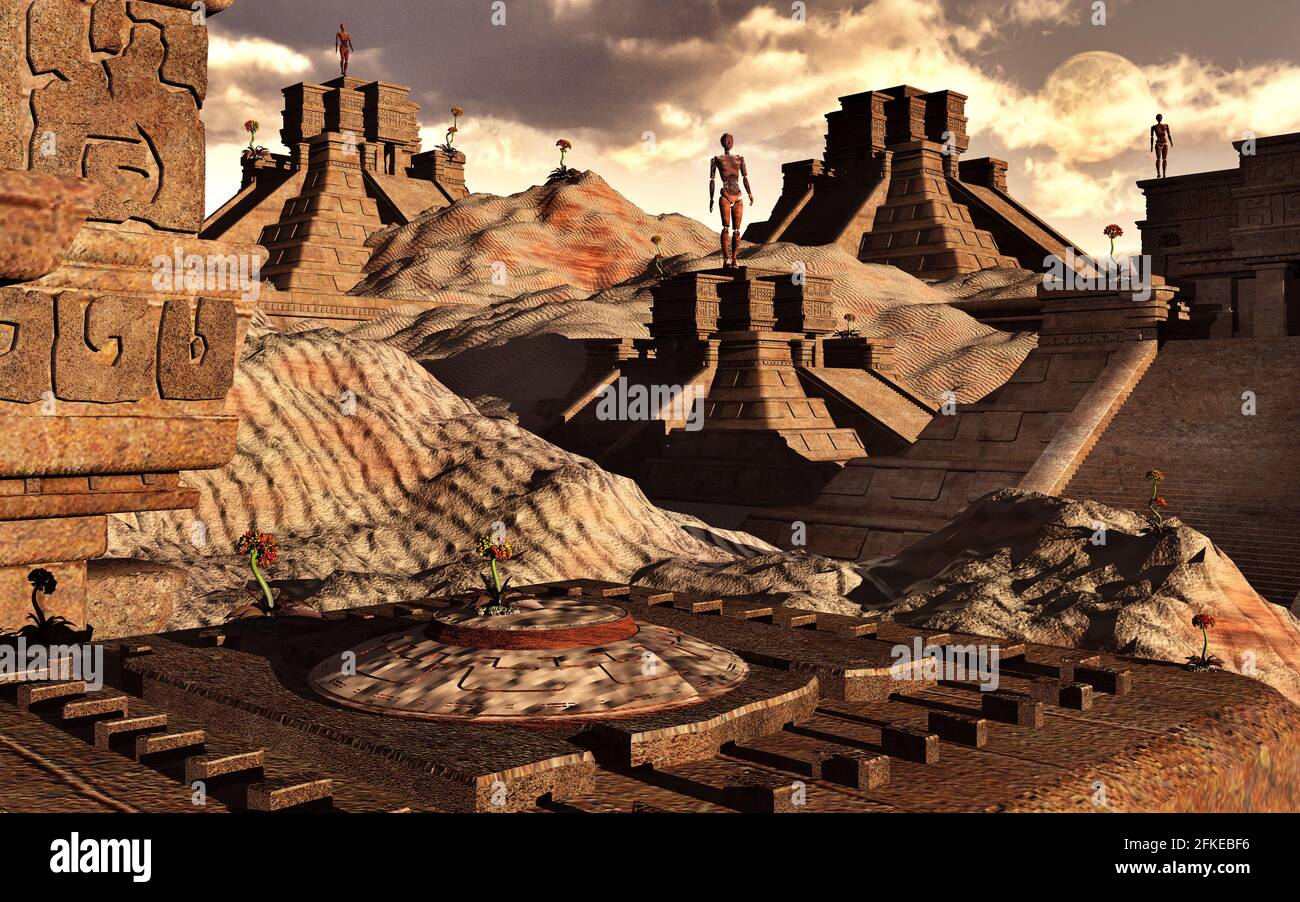 Scifi temple hi-res stock photography and images - Alamy