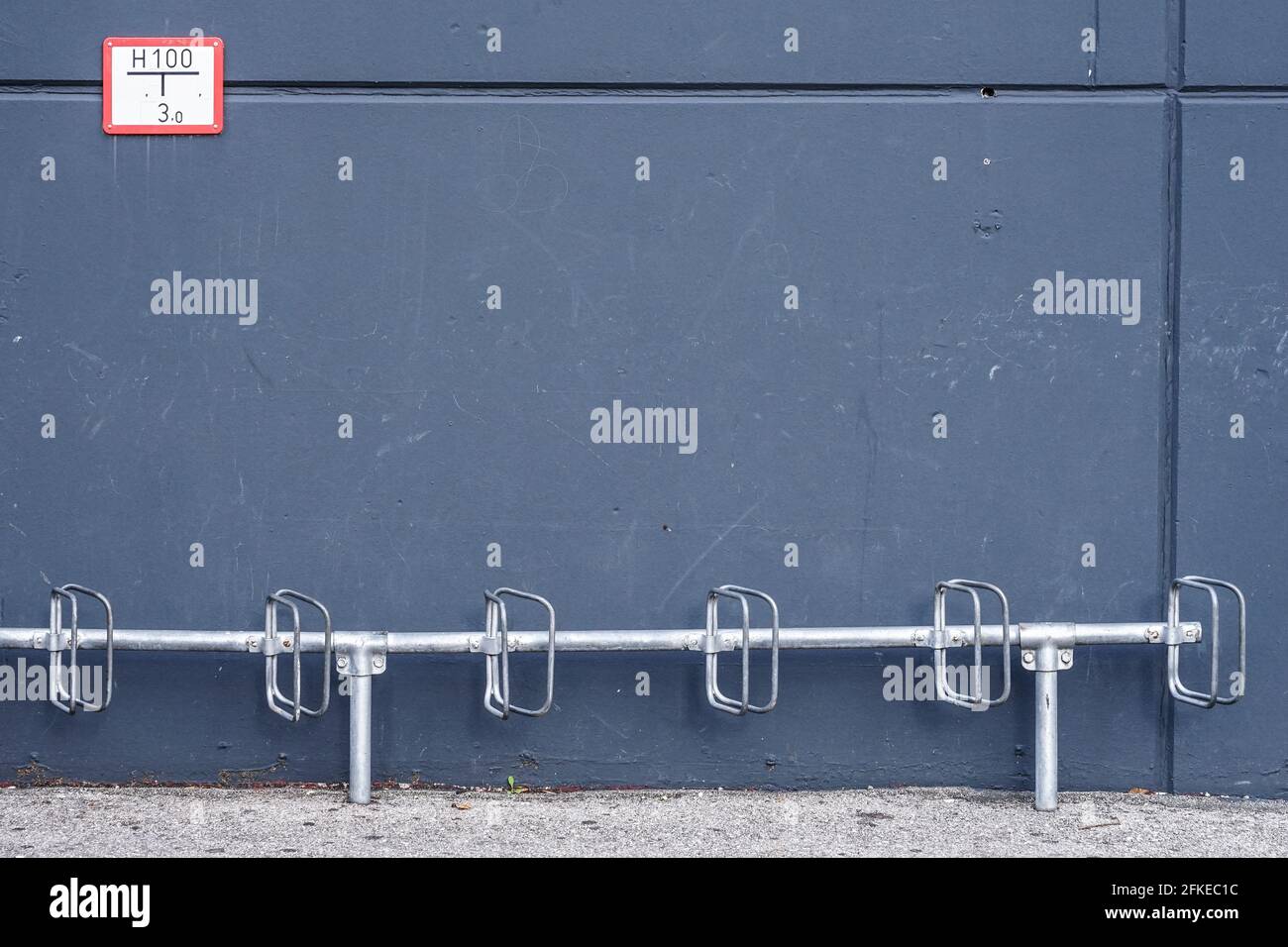 Empty bicycle rack hi-res stock photography and images - Alamy