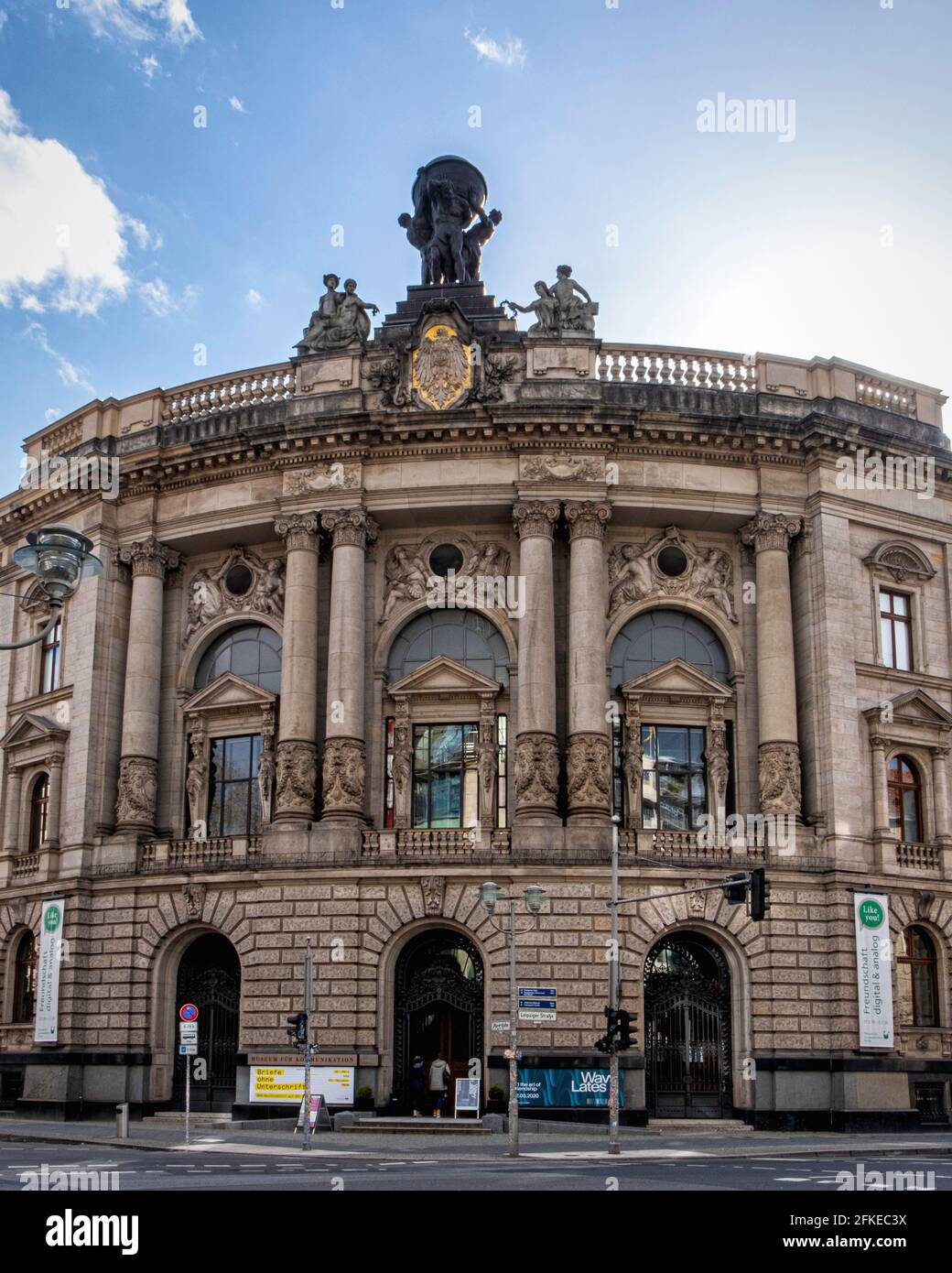 Museum of Communications in historic neo-Baroque Building in Leipziger ...