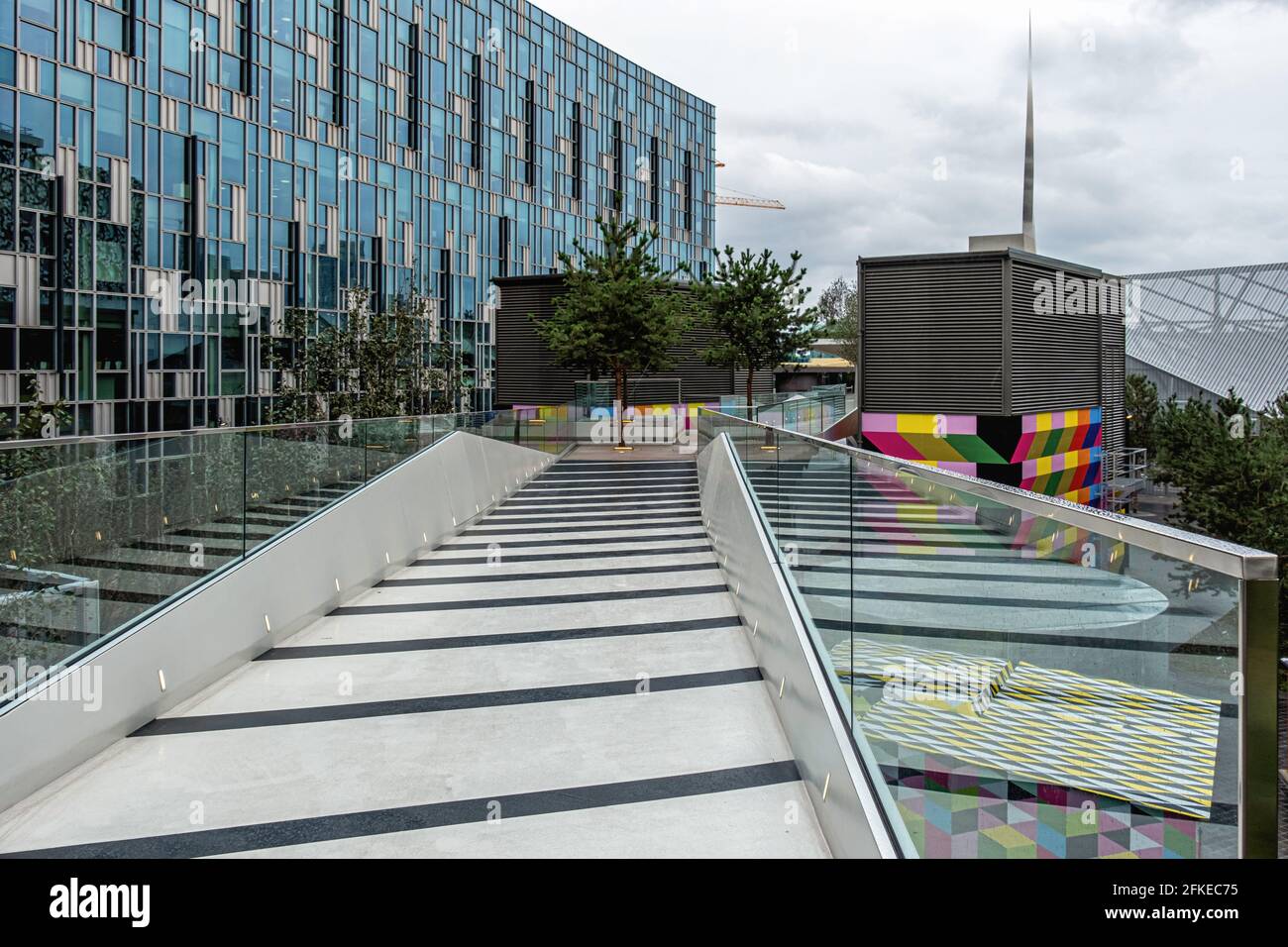 The Tide elevated walkway and colourful artwork of Morag Myerscough on ...