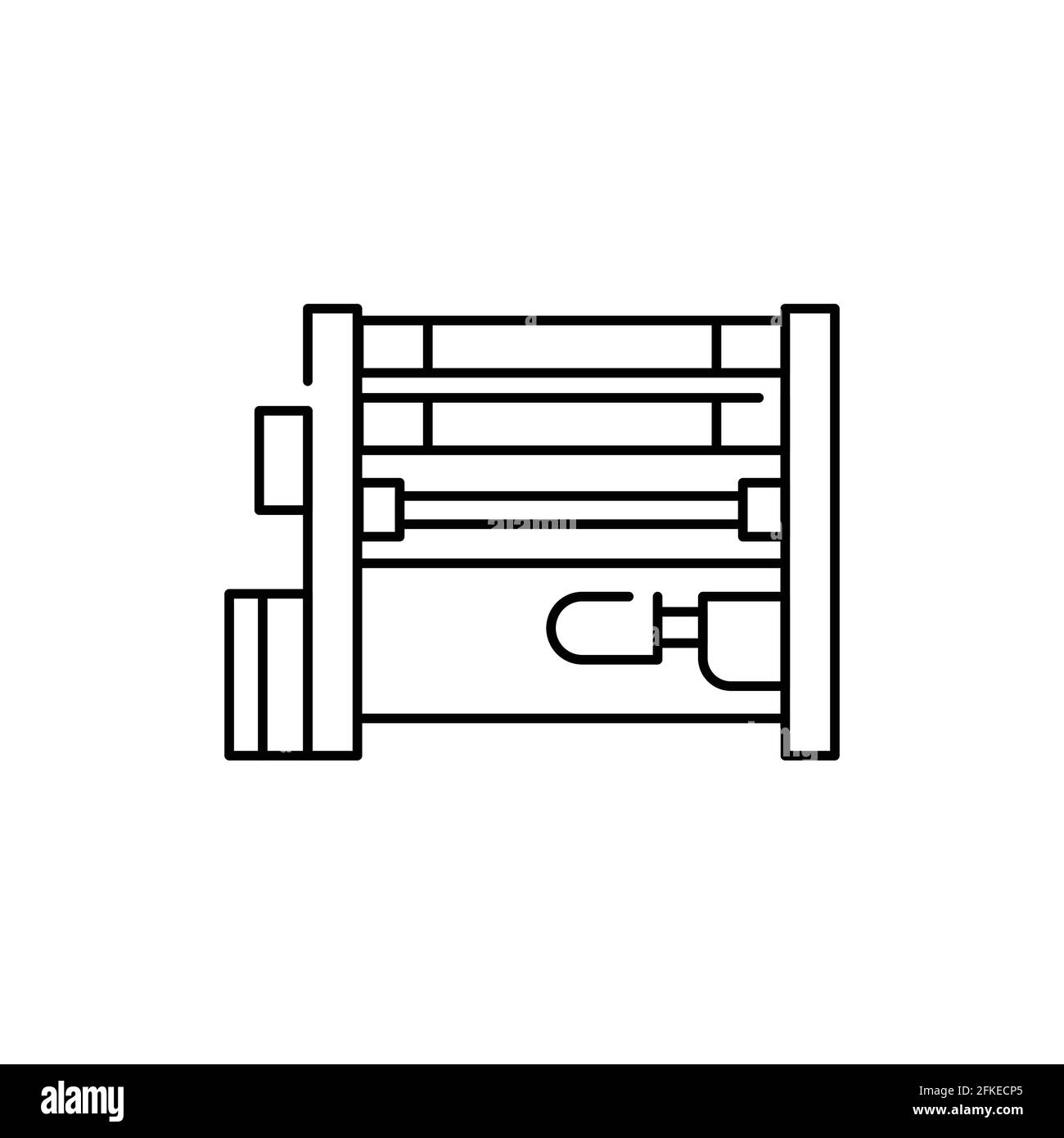 Sandblasting olor line icon. Pictogram for web page, mobile app, promo ...