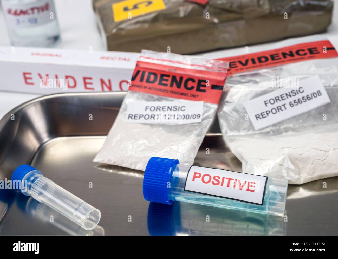 crime lab positive drug test, conceptual image Stock Photo - Alamy
