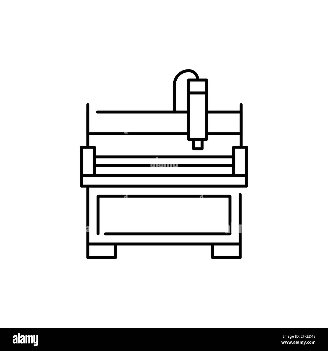 Forming machine olor line icon. Pictogram for web page, mobile app ...