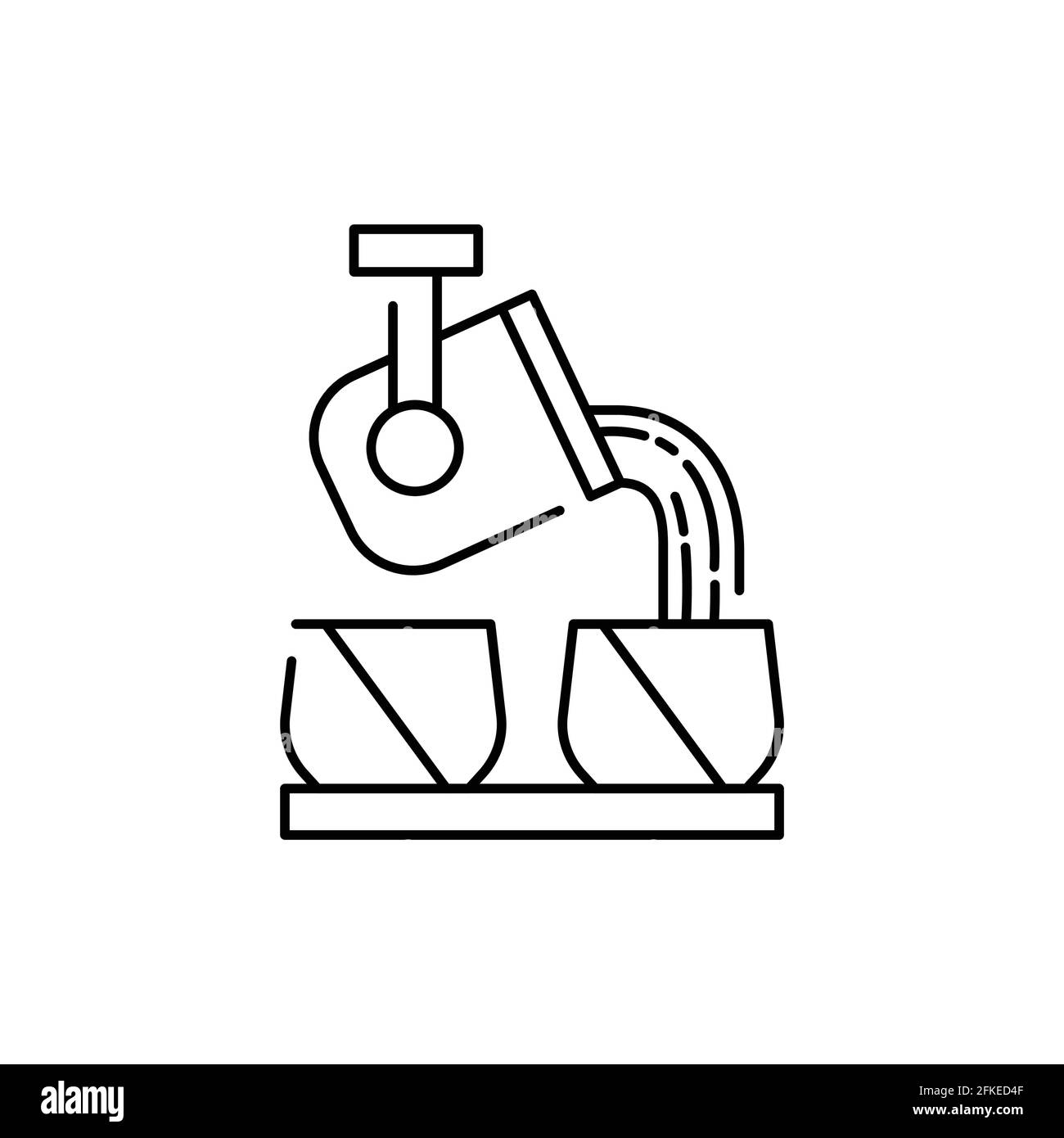 Casting detail olor line icon. Pictogram for web page, mobile app ...