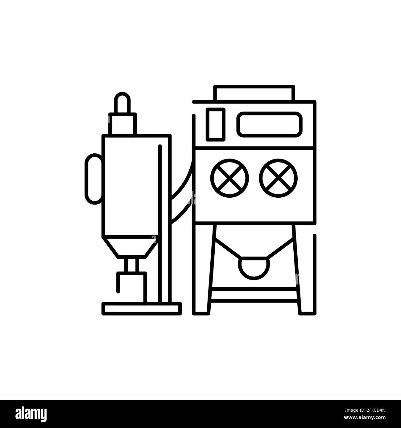 Plasma machine olor line icon. Pictogram for web page, mobile app ...