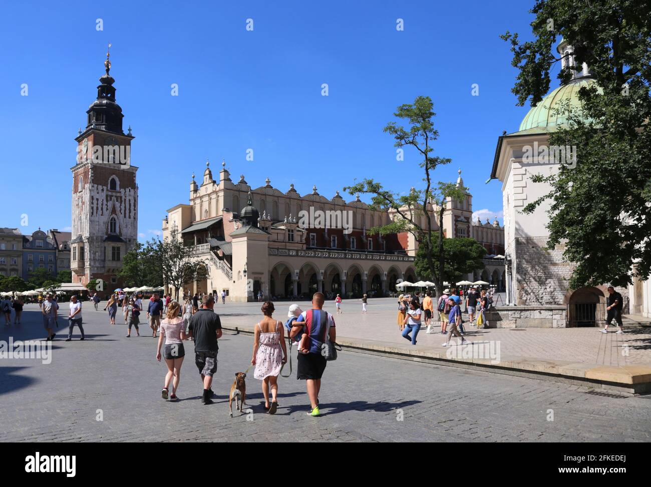 Cracow. Krakow. Poland. Main Market Square, center of the Old Town ...