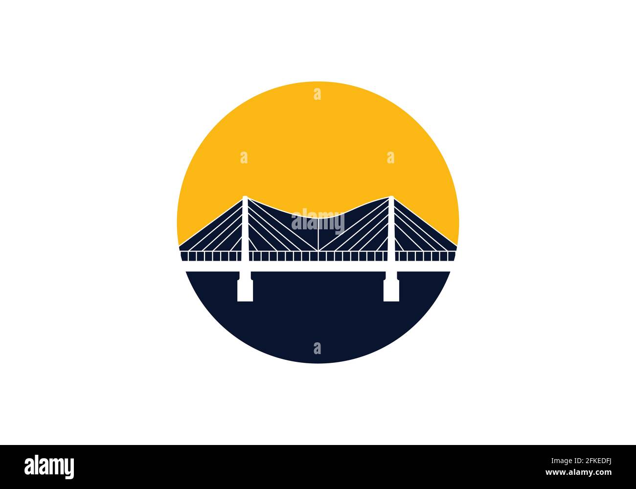 Bridge Logo Icon Premium Vector | Bridge Logo Icon Vector Image
