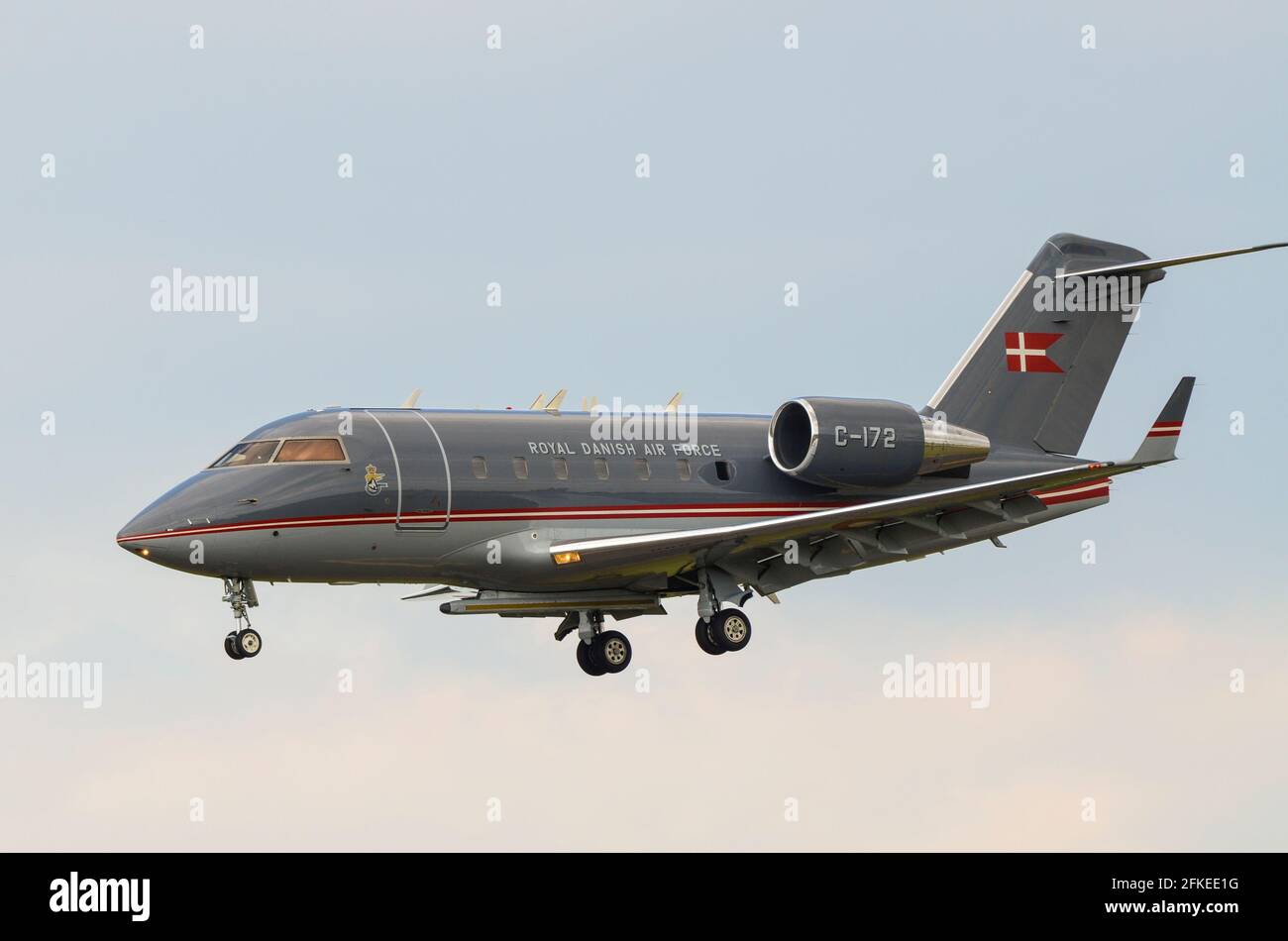 Royal Danish Air Force Bombardier Challenger 604 jet plane C-172 ...