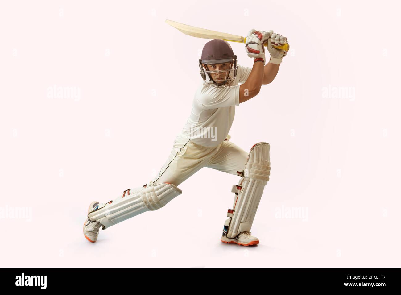 Cricketer wearing helmet hi-res stock photography and images - Alamy