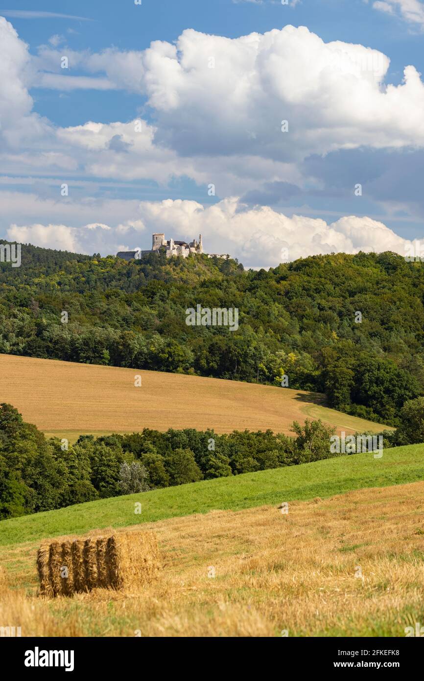 Ruins of Cachtice castle, residence of Elisabeth Bathory, Slovakia ...