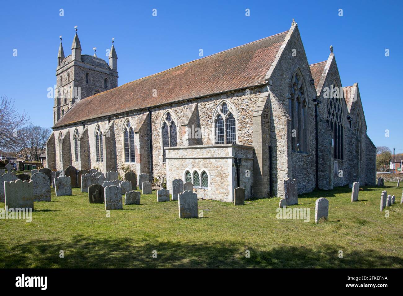 st nicholas parish church in new romney kent Stock Photo - Alamy