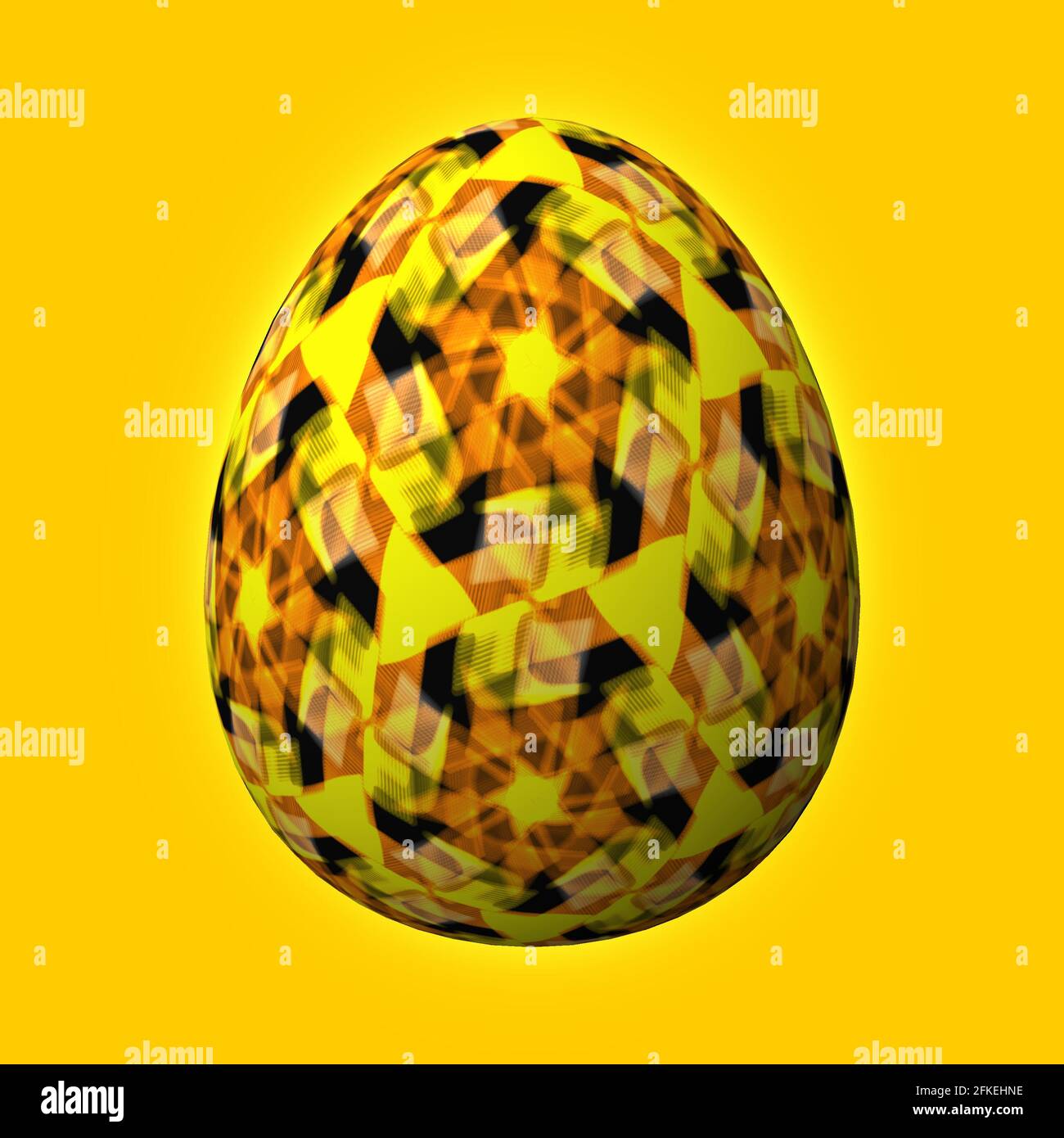 Happy Easter, Artfully designed and colorful 3D easter egg, 3D ...