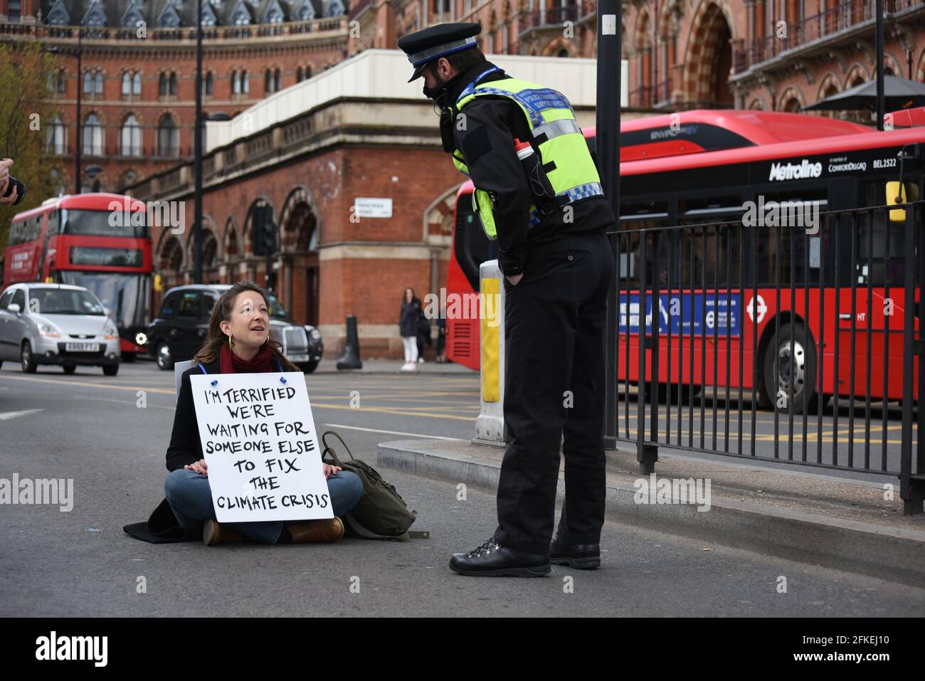 London, UK. 1 May 2021. 'Rebellion Of One' protest organised by ...