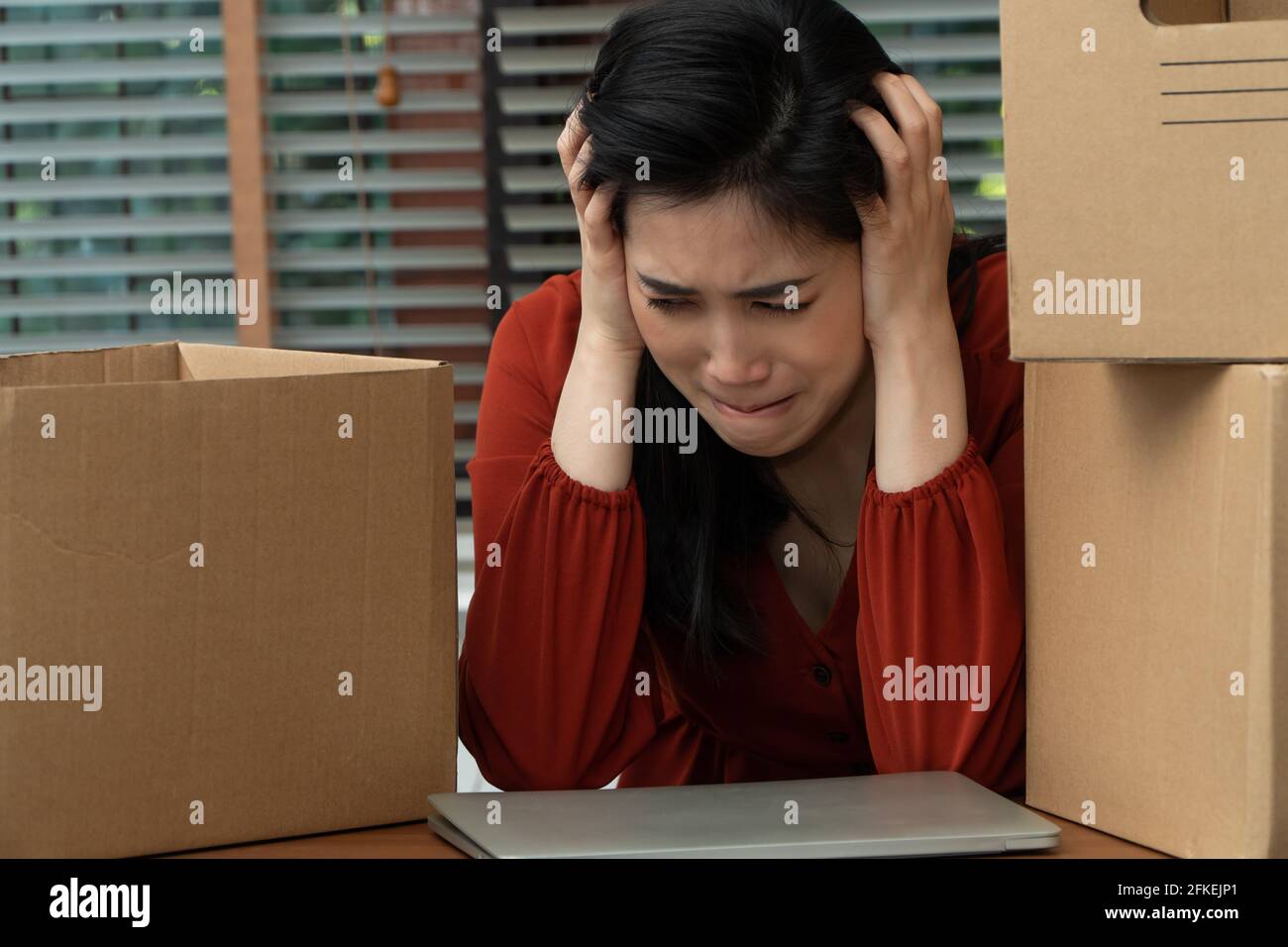 Office Desk Crying High Resolution Stock Photography and Images - Alamy