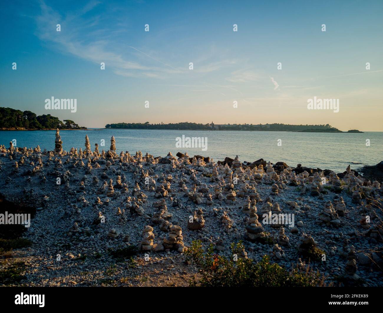 Golden Cape forest park near Zlatni Rt Rovinj Croatia Stock Photo - Alamy