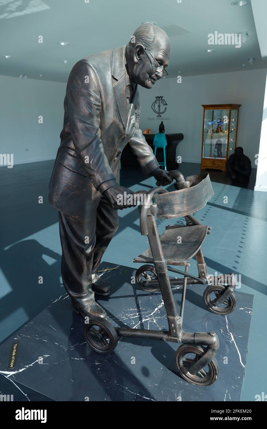 Sir captain tom moore resin statue hi-res stock photography and images ...