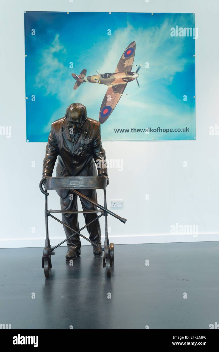 Bronze statue of the late Sir Captain Thomas Moore created by sculptor ...