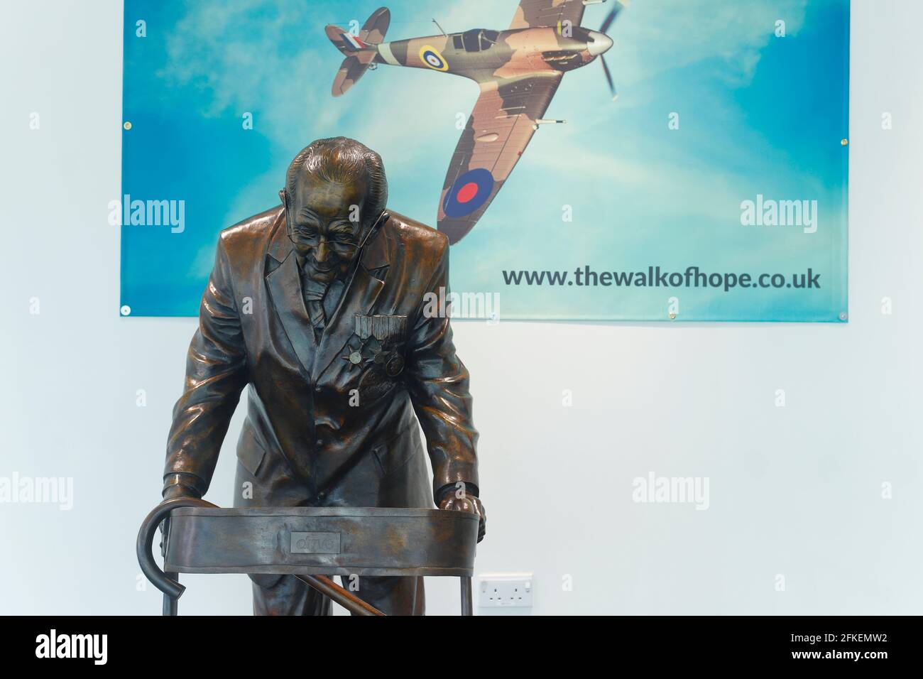 Bronze statue of the late Sir Captain Thomas Moore created by sculptor ...