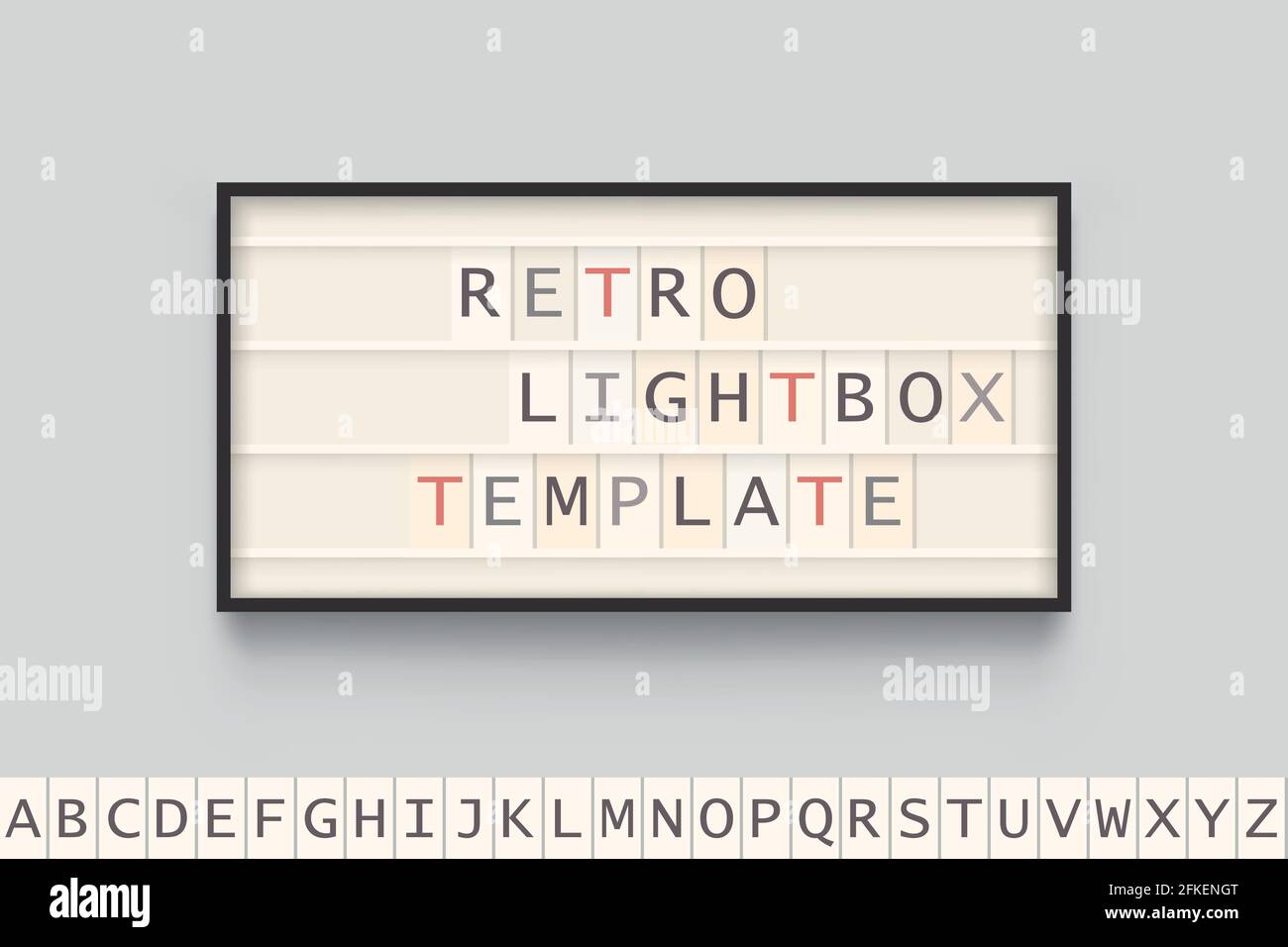 Movie text on light Stock Vector Images - Alamy