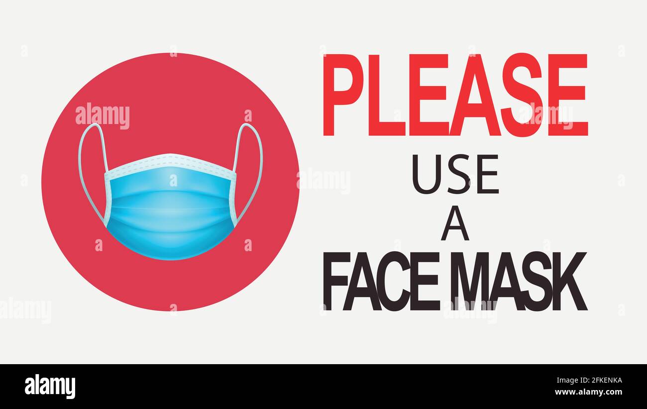 Person wearing face mark Stock Vector Images - Alamy