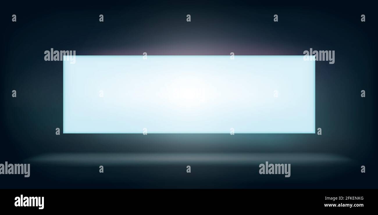 Blank white signage Stock Vector Images - Alamy