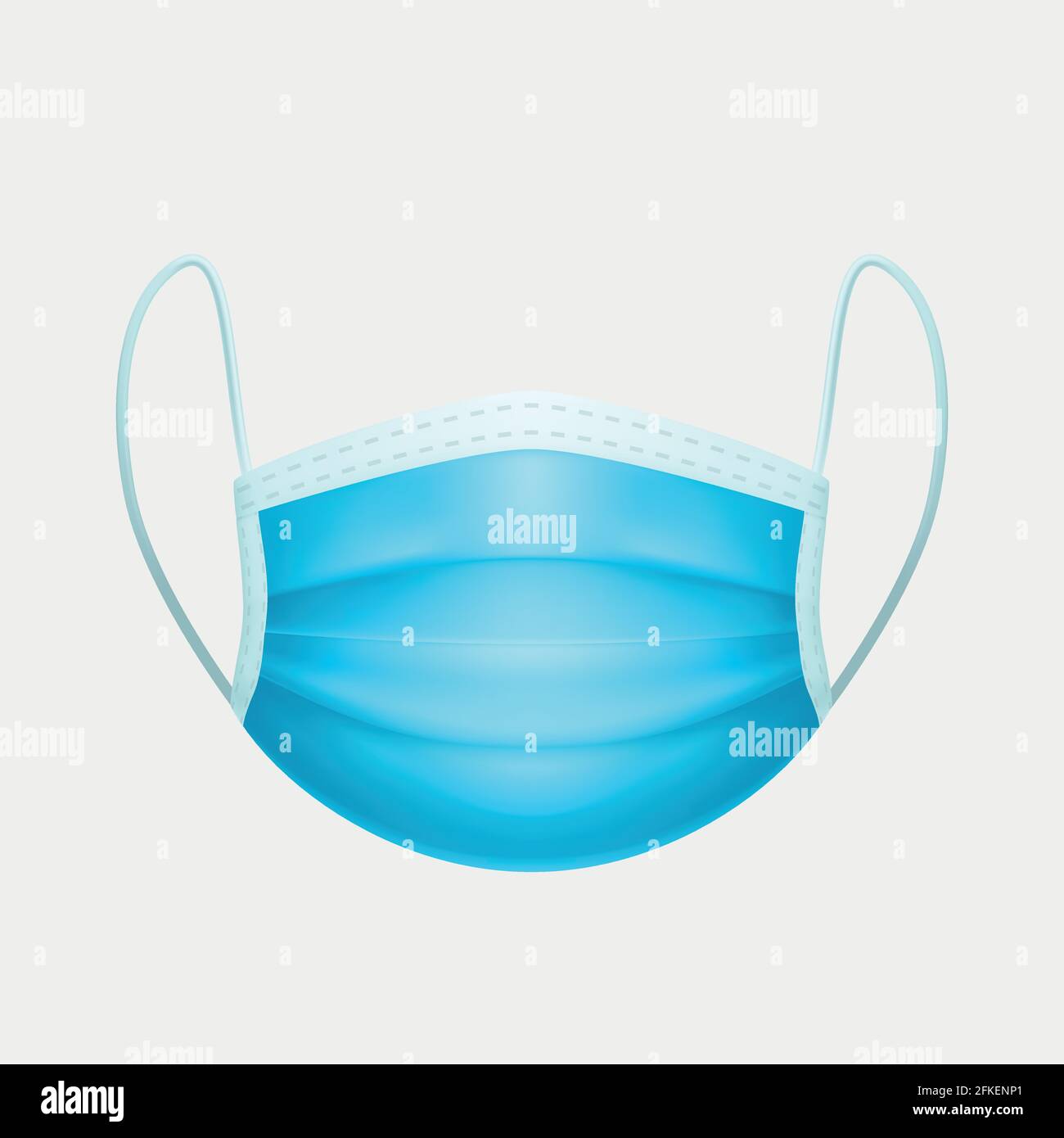 front view to realistic blue face mask Stock Vector Image & Art - Alamy