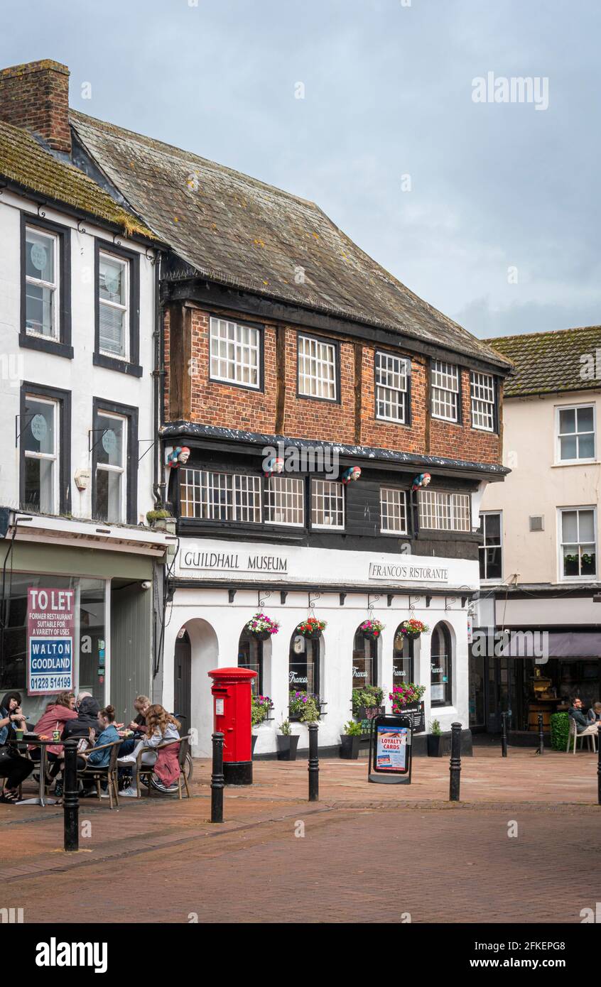 Carlisle, Cumbria, UK, August 2020 - Guildhall Museum in the city of ...