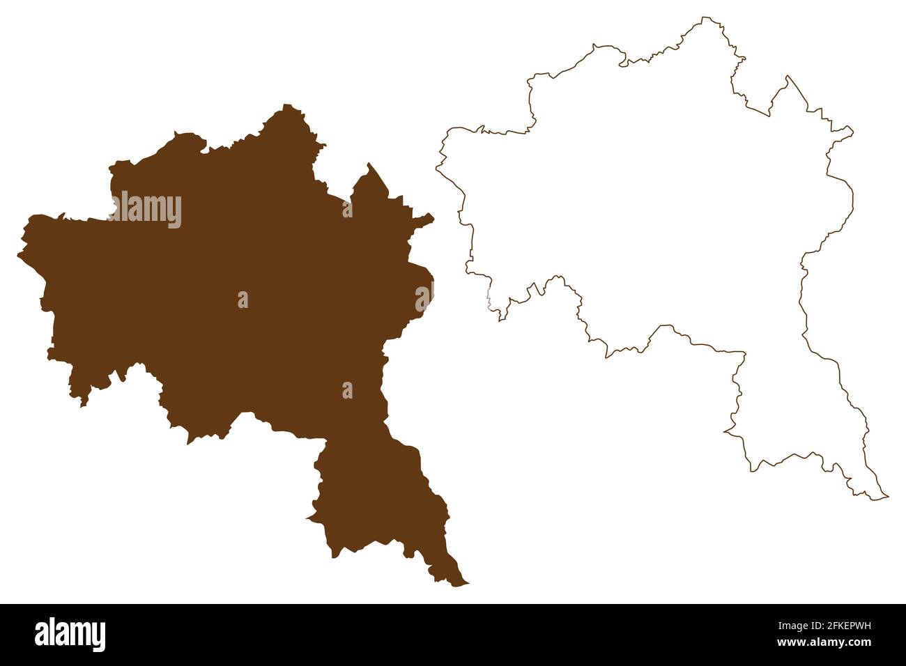 Goslar district (Federal Republic of Germany, rural district, State of ...