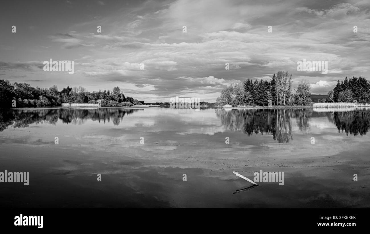 Forfar Loch Angus Scotland on a bright frosty morning Stock Photo - Alamy