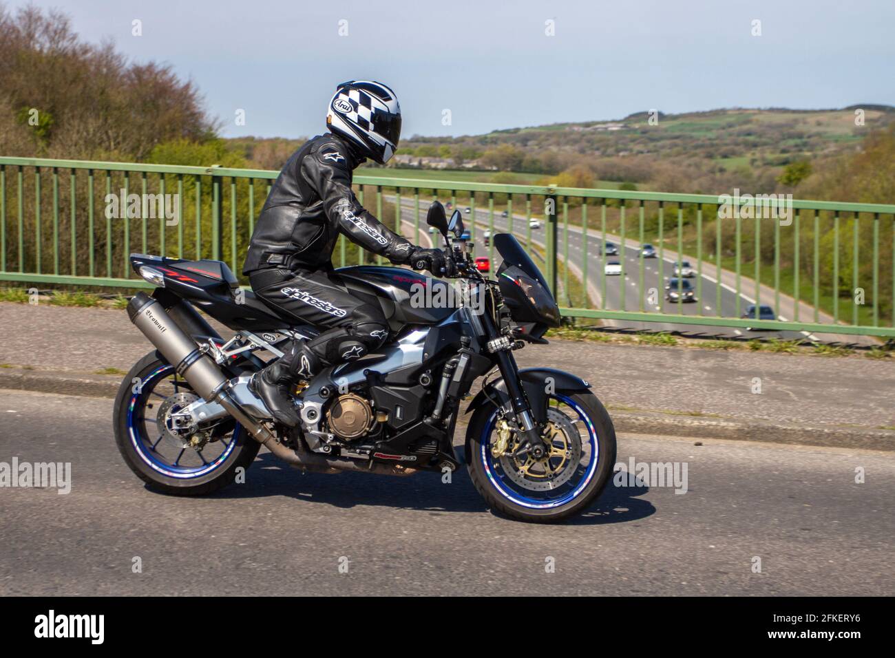 Aprilia 1000 Motorbike rider; two wheeled transport, motorcycles ...