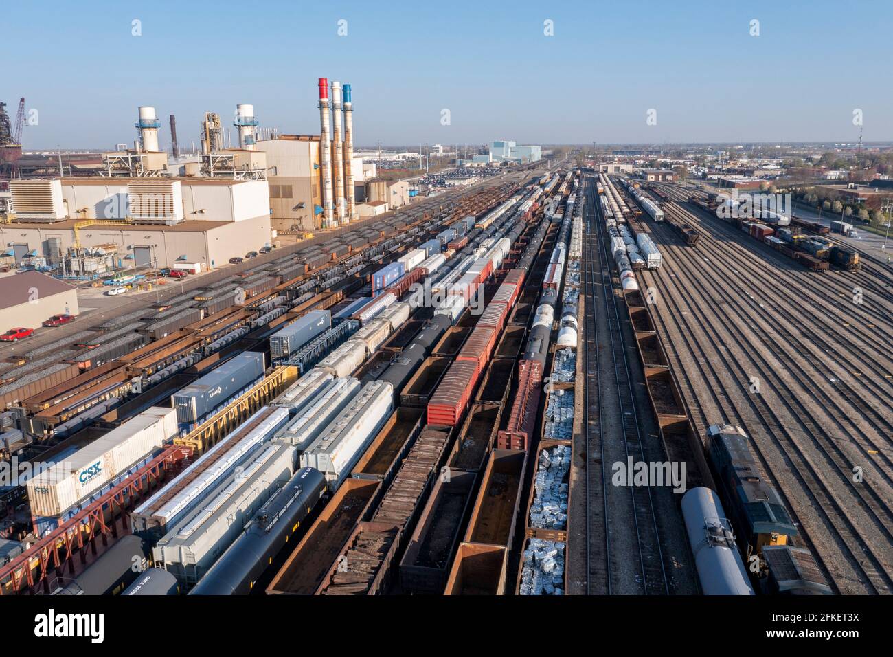 Csx train yard hi-res stock photography and images - Alamy