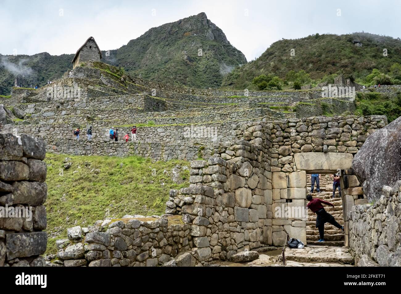 Machu Picchu in the Peruvian Andes is one of the New Seven Wonders of ...