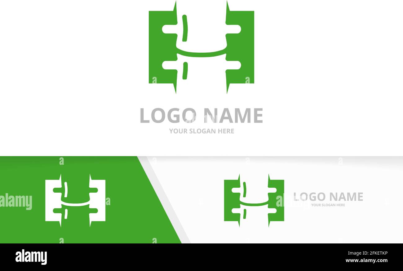 Abstract spine bones logo combination. Unique spinal diagnostic center ...