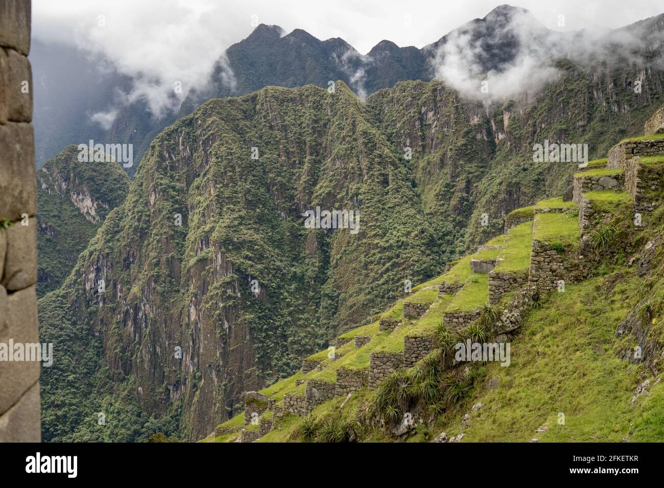 Machu Picchu in the Peruvian Andes is one of the New Seven Wonders of ...