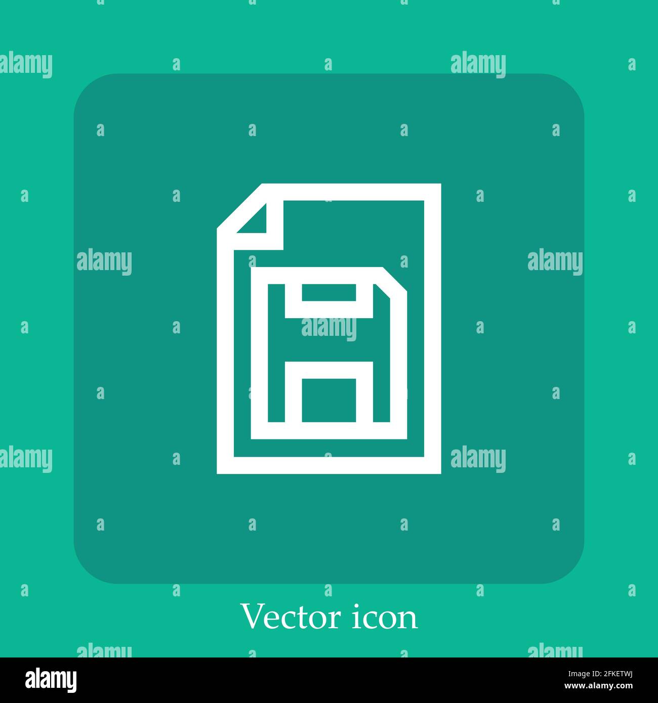 draft vector icon linear icon.Line with Editable stroke Stock Vector ...