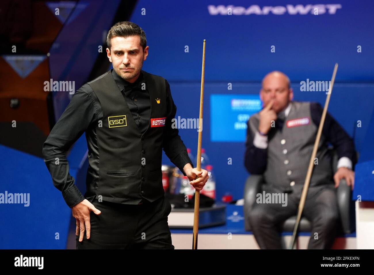 England's Mark Selby during day 15 of the Betfred World Snooker ...