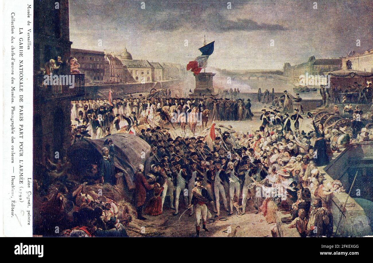 La garde nationale de paris part pour larmee hi-res stock photography ...