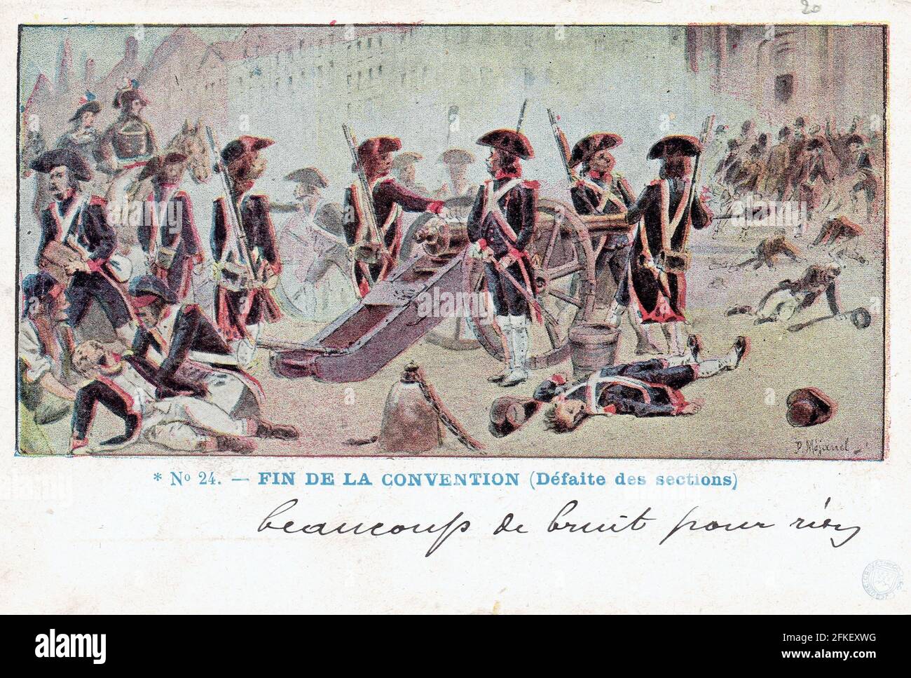 troupes du Directoire mattant l'insurrection royaliste à Paris le 13 ...