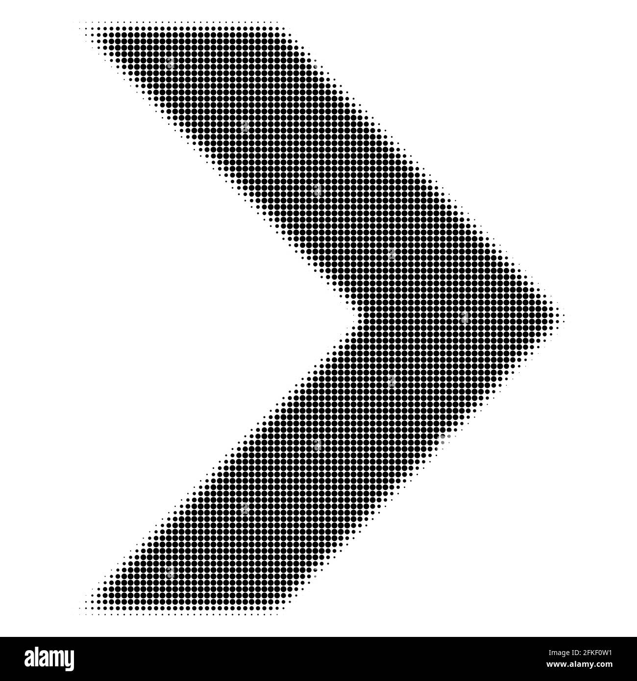 Halftone arrow icon and symbol – Stock vector illustration, Clip-art ...