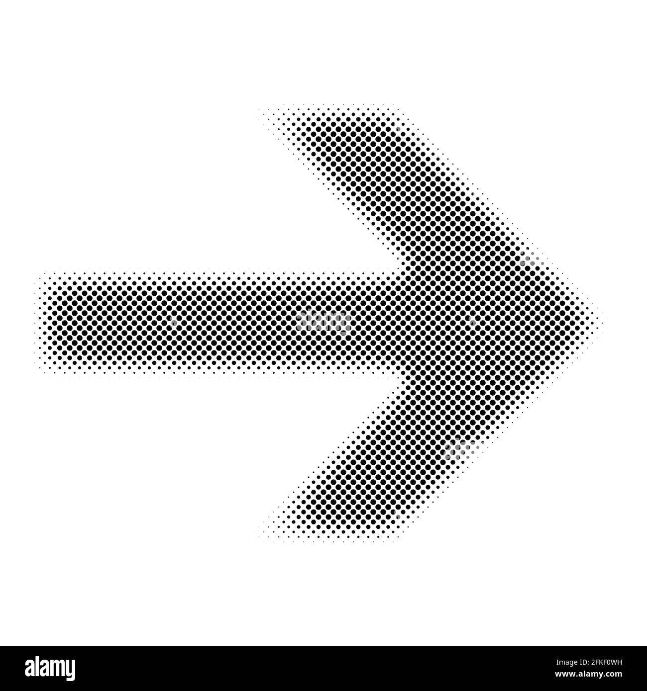 Halftone arrow icon and symbol – Stock vector illustration, Clip-art ...