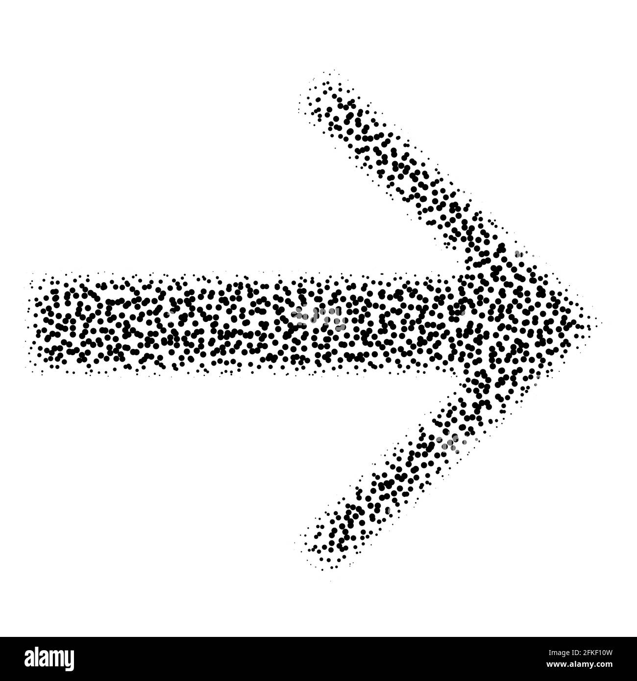 Halftone arrow icon and symbol – Stock vector illustration, Clip-art ...