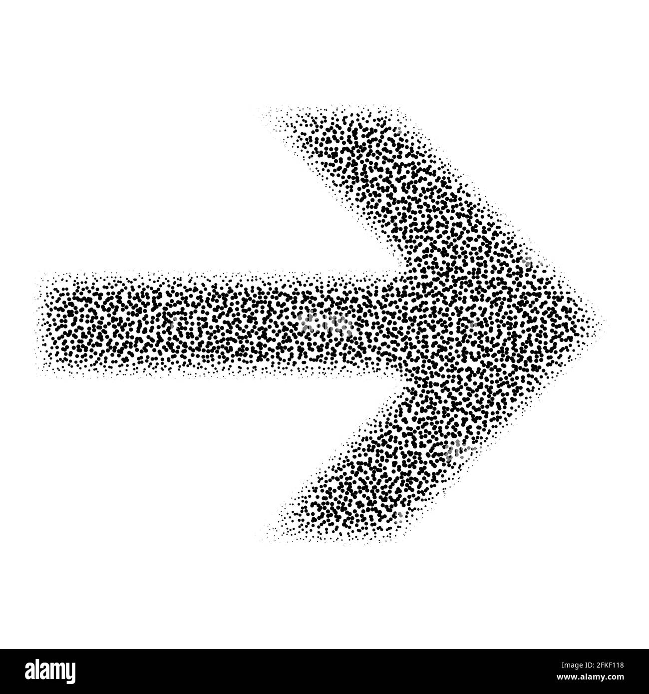 Halftone arrow icon and symbol – Stock vector illustration, Clip-art ...