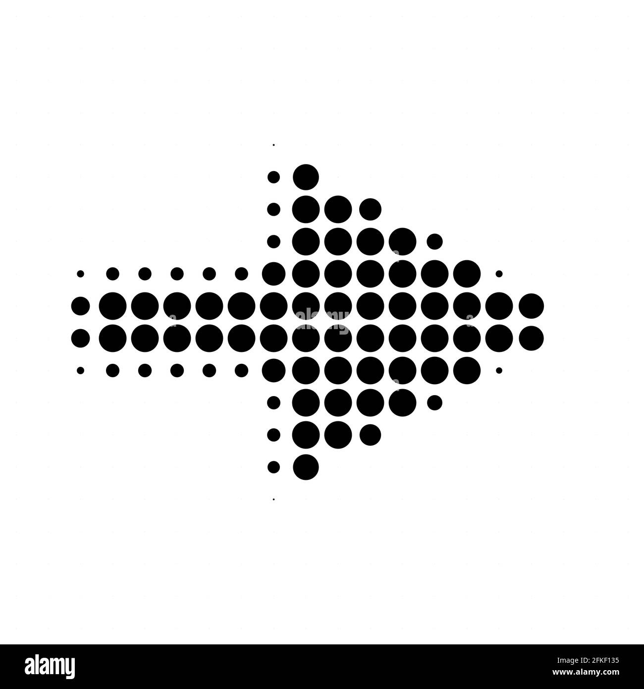 Halftone arrow icon and symbol – Stock vector illustration, Clip-art ...