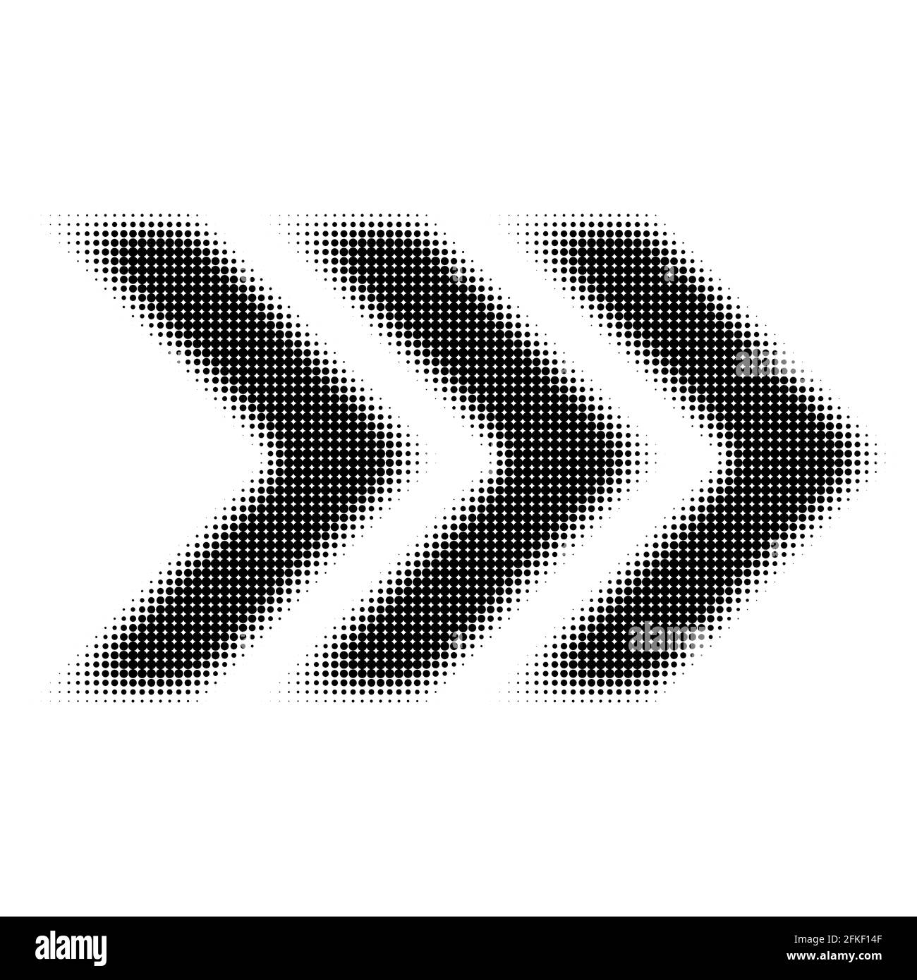 Halftone arrow icon and symbol – Stock vector illustration, Clip-art ...