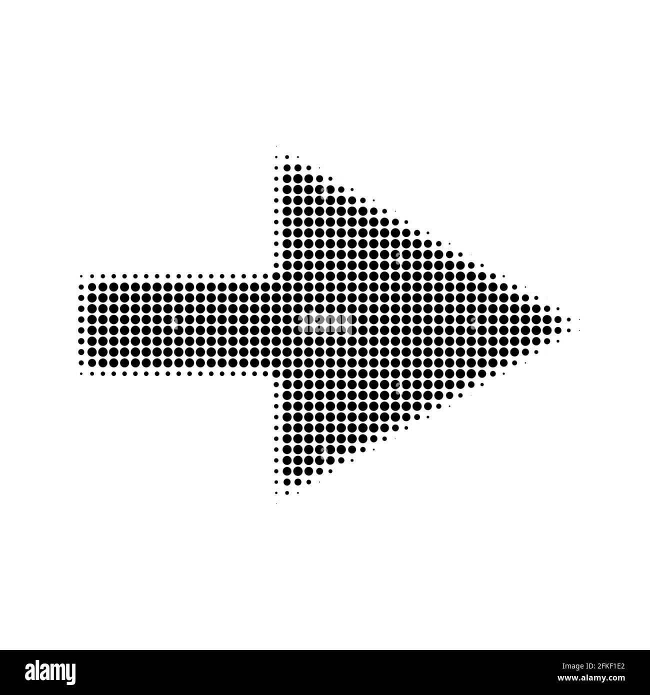 Halftone arrow icon and symbol – Stock vector illustration, Clip-art ...