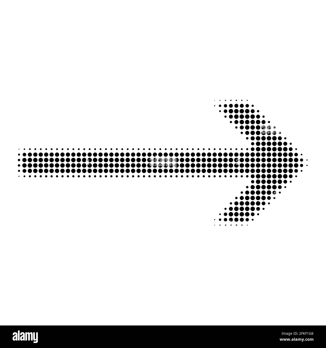 Halftone arrow icon and symbol – Stock vector illustration, Clip-art ...