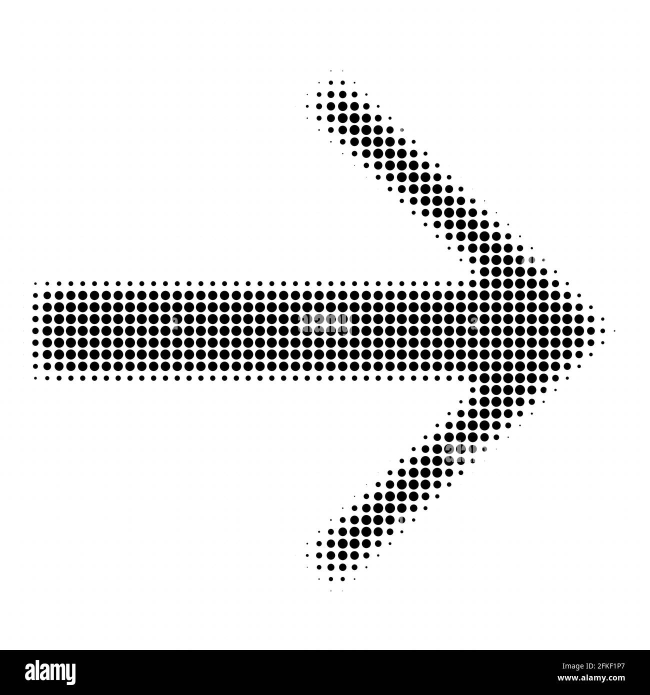 Halftone arrow icon and symbol – Stock vector illustration, Clip-art ...