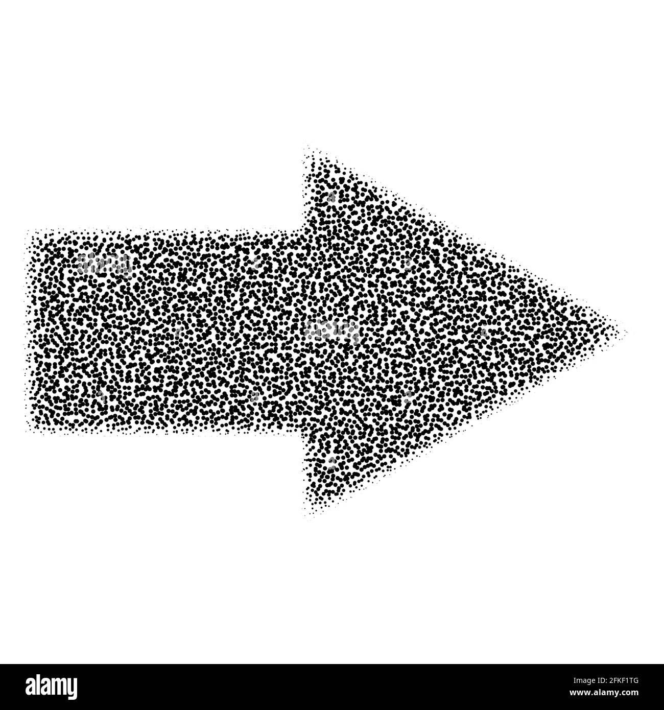 Halftone arrow icon and symbol – Stock vector illustration, Clip-art ...