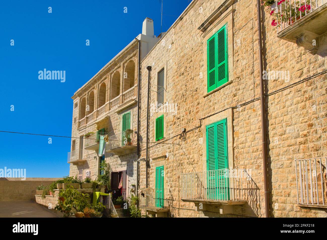 Molfetta, Italy, old buildings Stock Photo - Alamy
