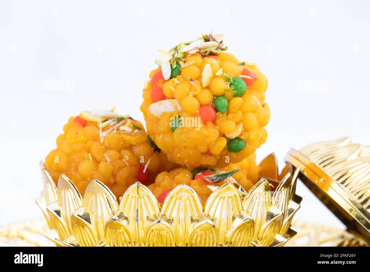 Indian Mithai Jodhpuri Ladoo Also Called Boondi Or Bundi Ladoo Made Of ...